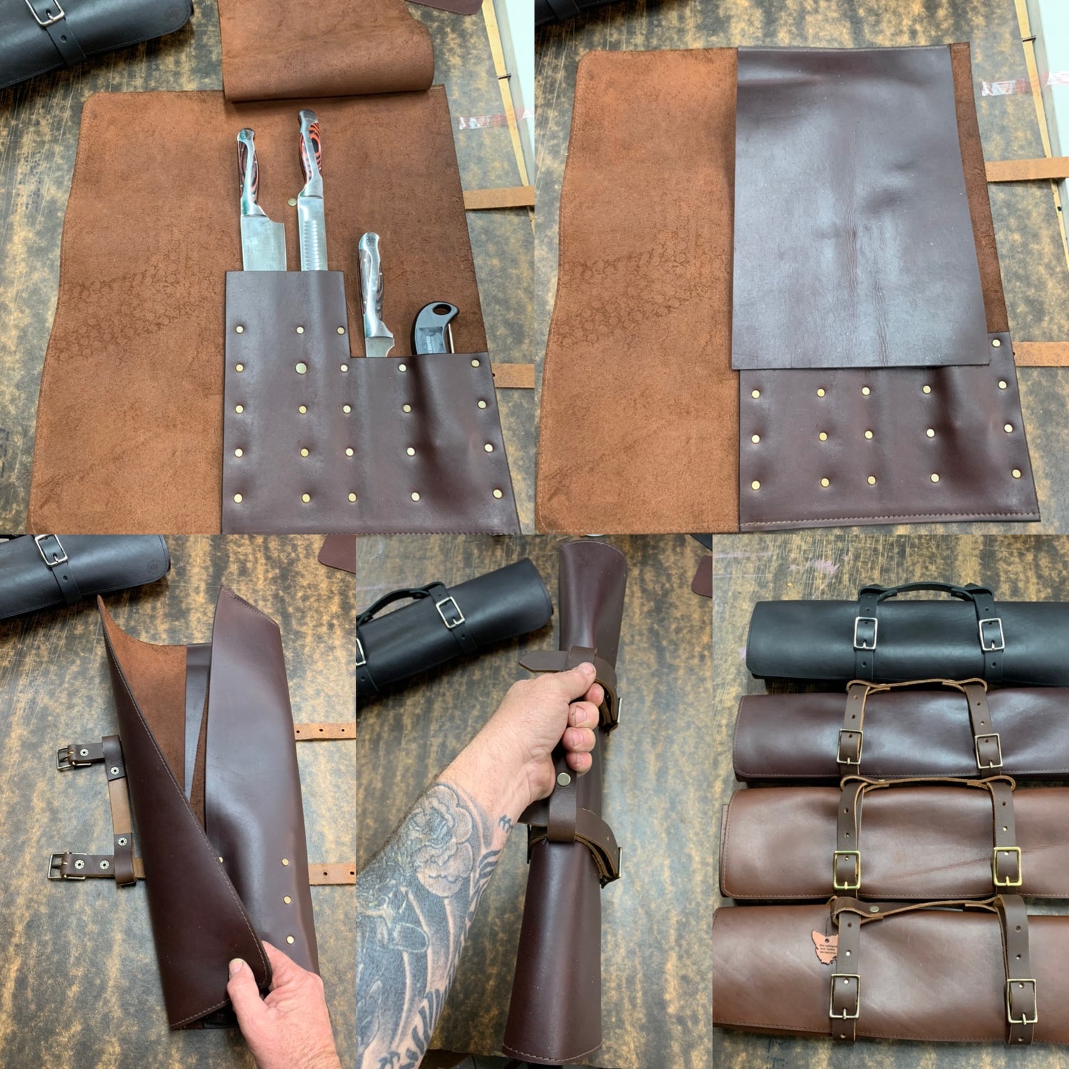 Lite Knife wrap, knife roll – Maka Leathergoods